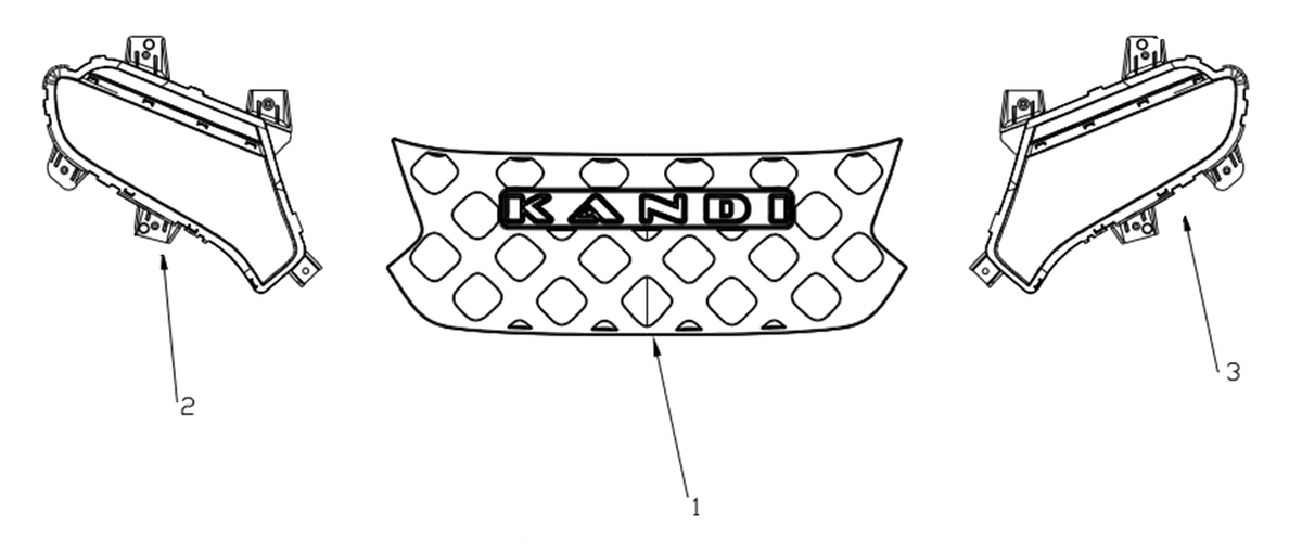 Kandi GOAT 2P OEM Grille| Canyon Lake Mobile
