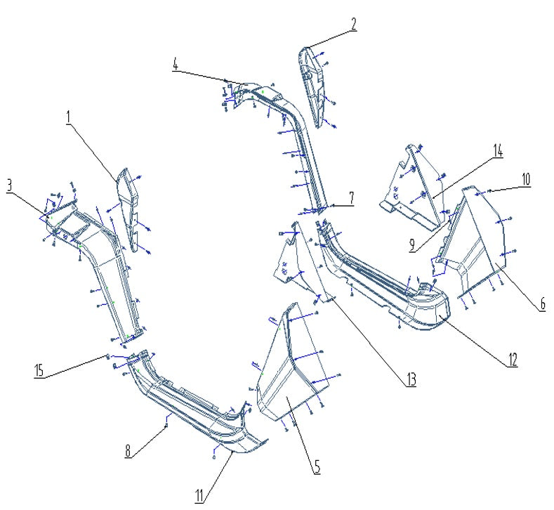 Kandi Cowboy E10K UTV Side Panel Assembly| Canyon Lake Mobile